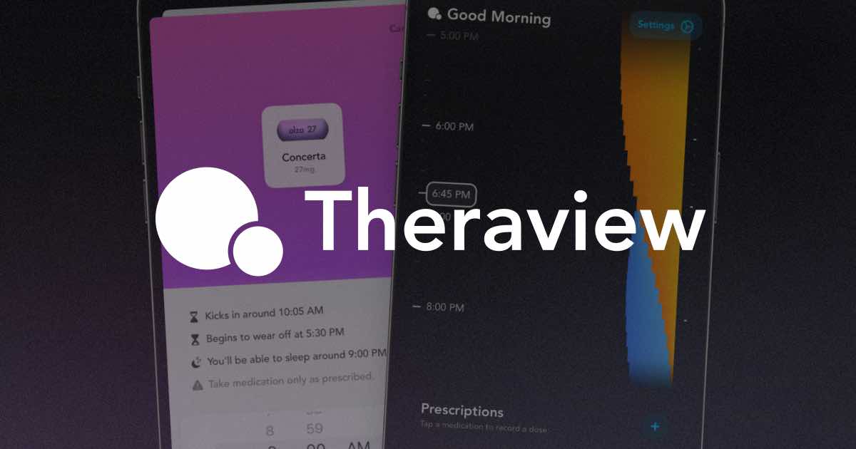 Theraview App - Track ADHD Medications